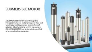 Induction motor and submersible motor | PPTX