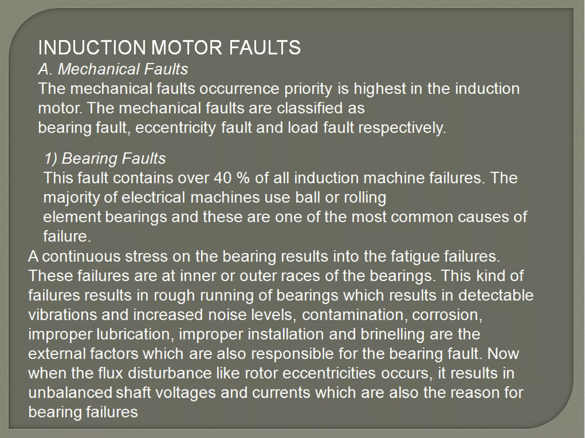 Induction motor faults by javid iqbal sodagar | PPT