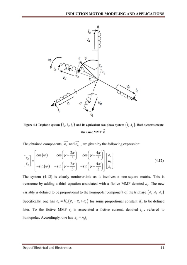 Induction Motor Modelling And Applications Report Pdf
