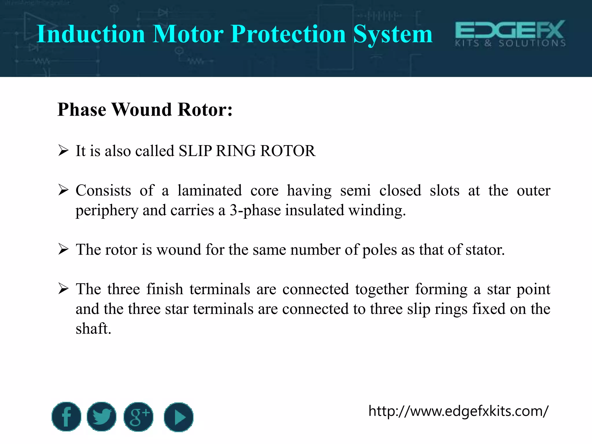 Induction Motor Protection System | PPTX