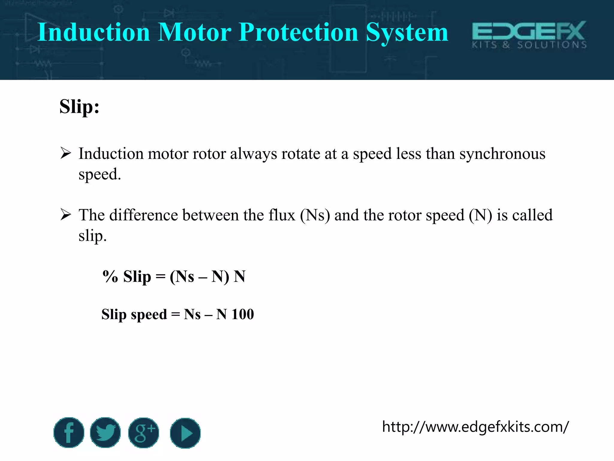 Induction Motor Protection System | PPTX