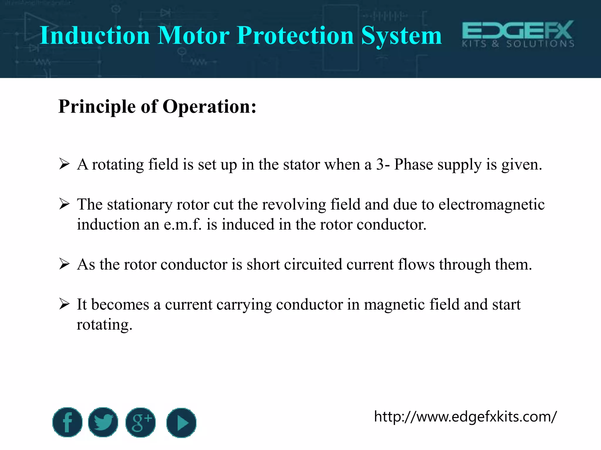 Induction Motor Protection System | PPTX