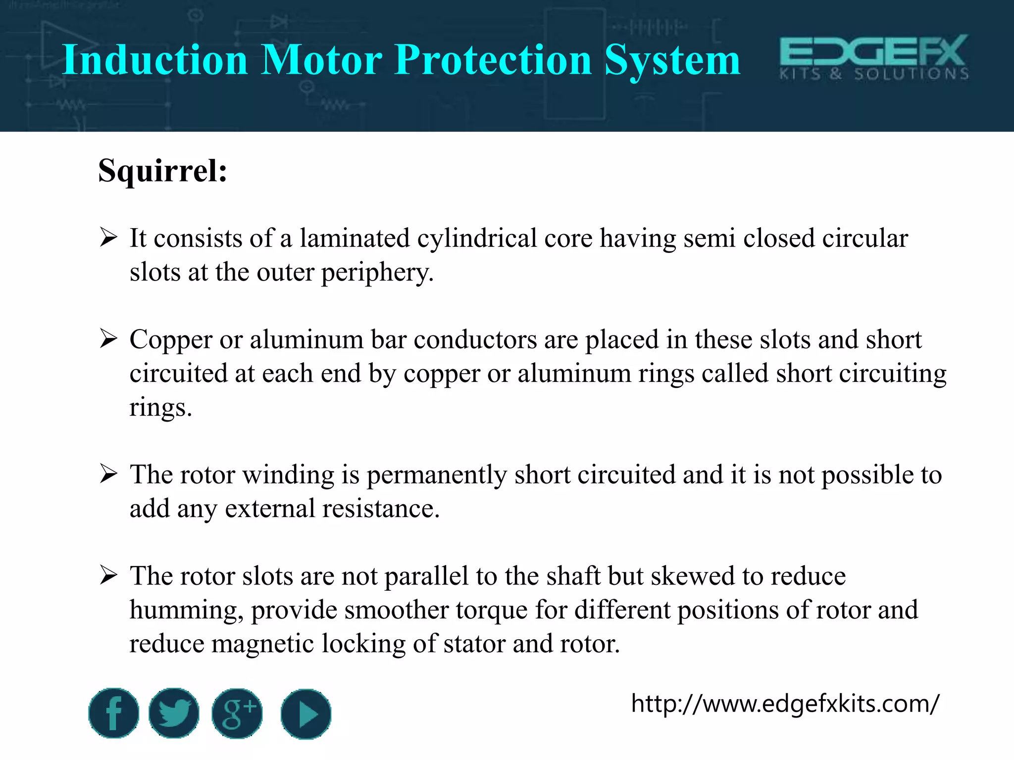 Induction Motor Protection System | PPTX