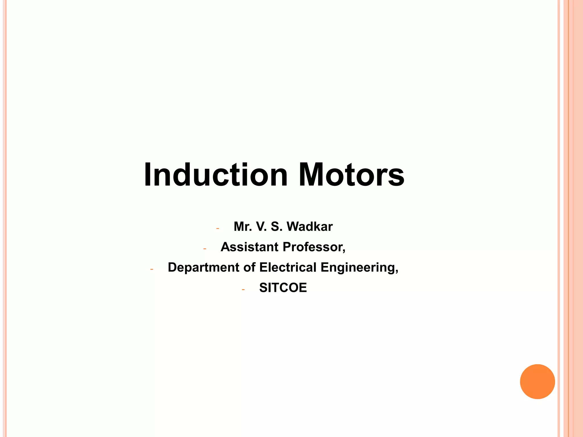 Induction motors | PPT