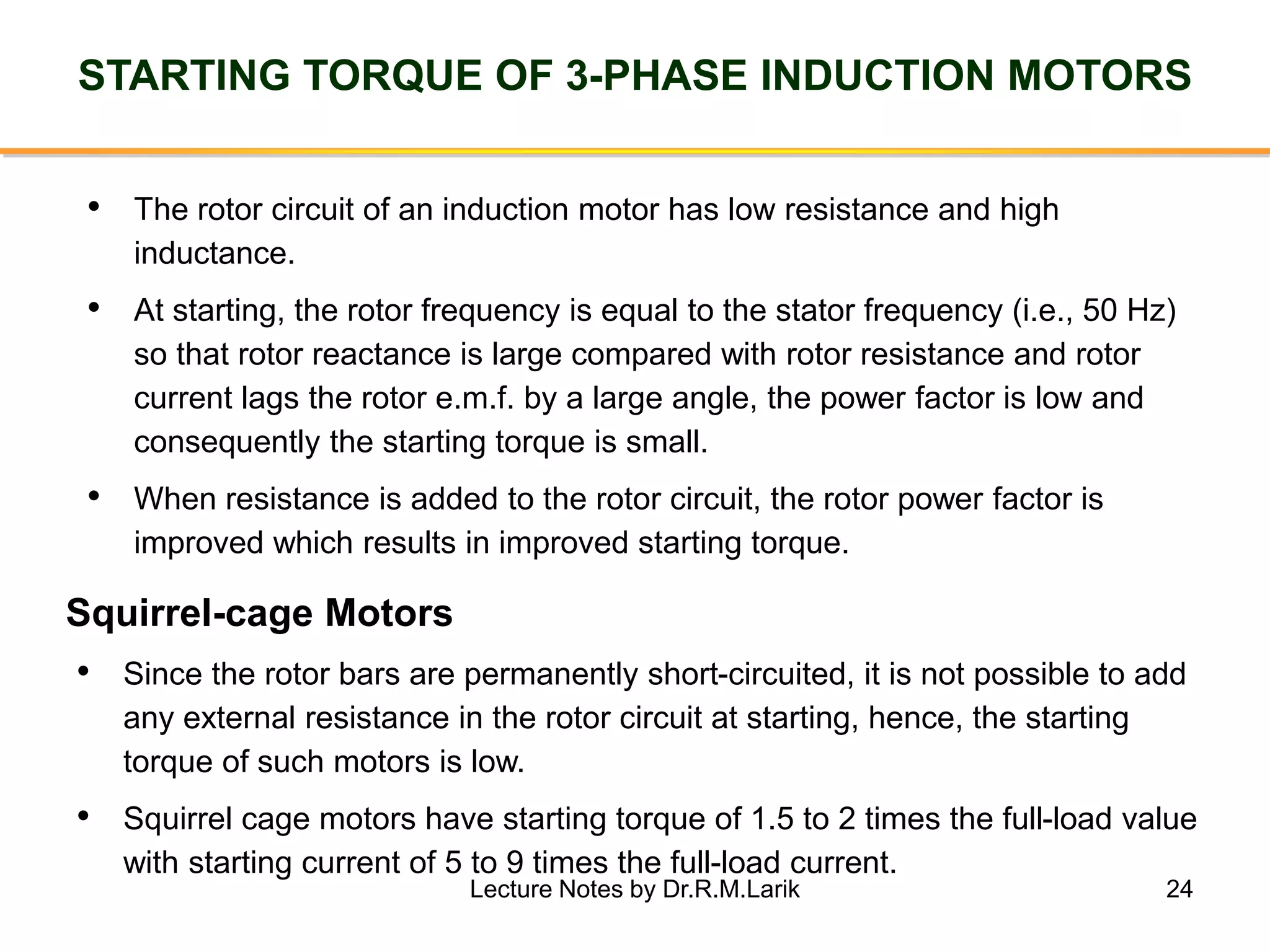 Induction motors | PDF