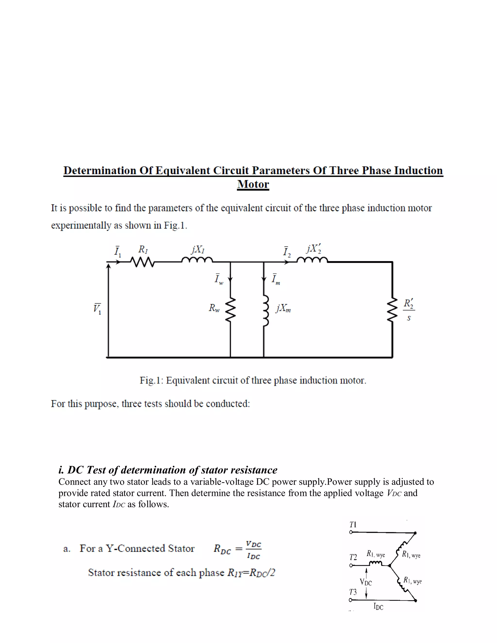 Induction Motor Tests | PDF