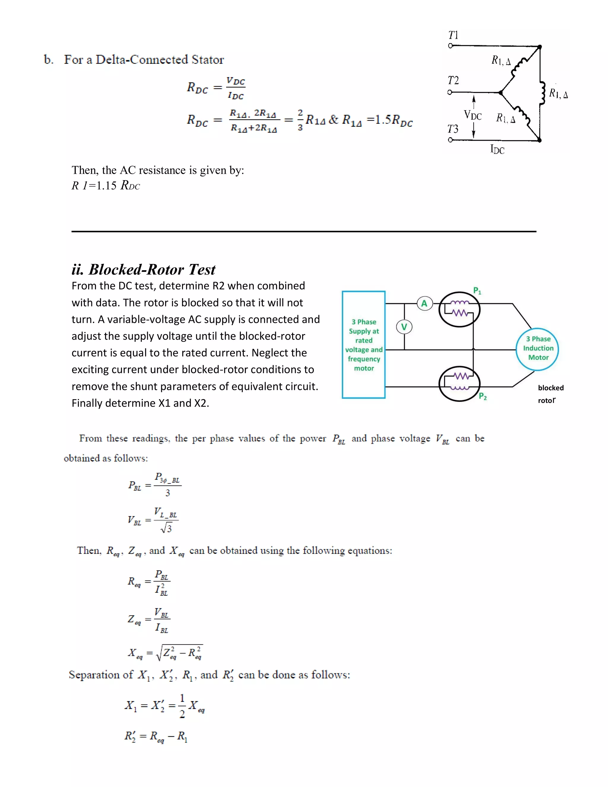 Induction Motor Tests | PDF
