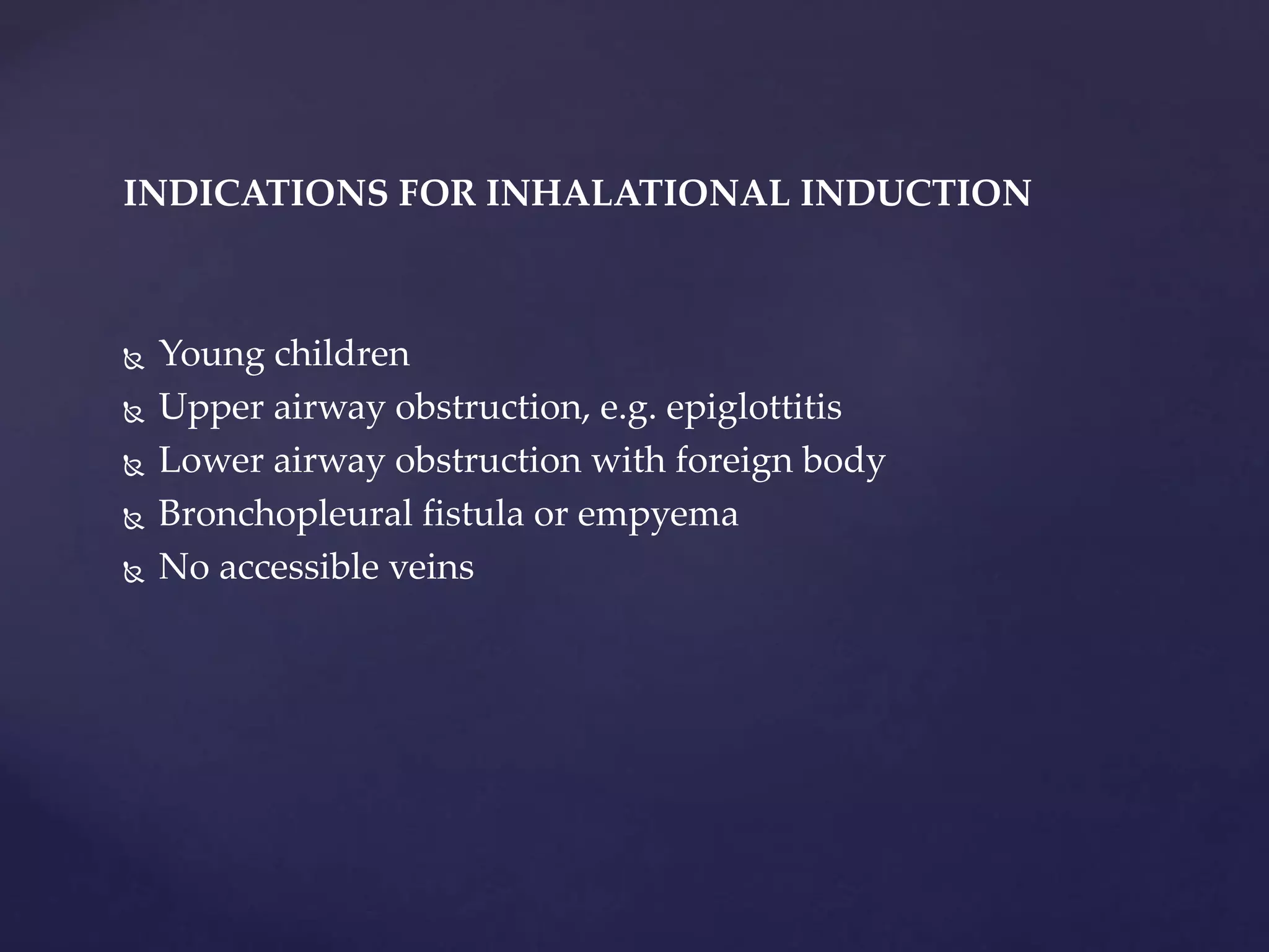 Induction of anaesthesia | PPTX