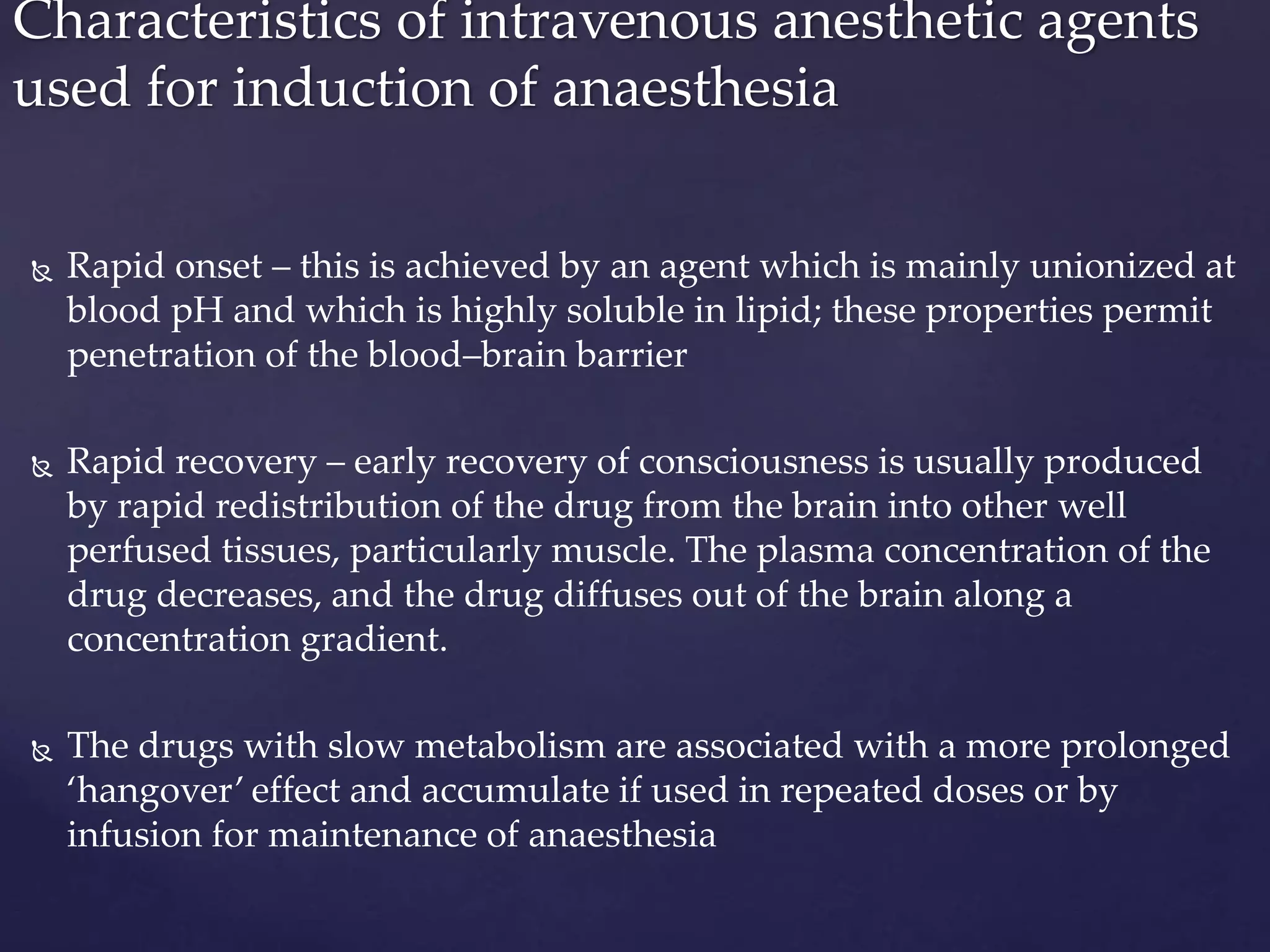 Induction of anaesthesia | PPTX