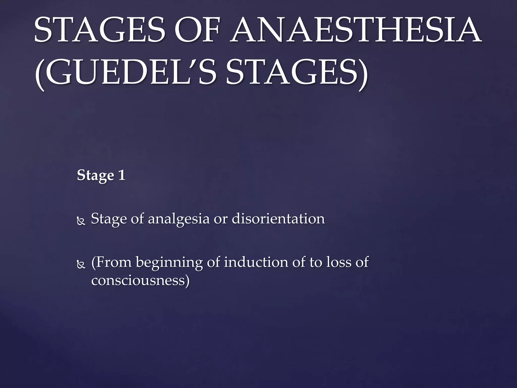 Induction of anaesthesia | PPTX