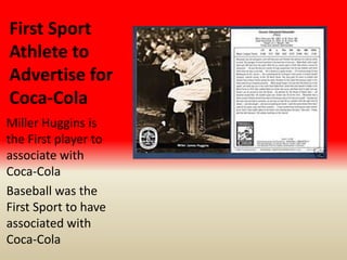 Induction of baseball with Coca-Cola | PPTX | Baseball | Sports