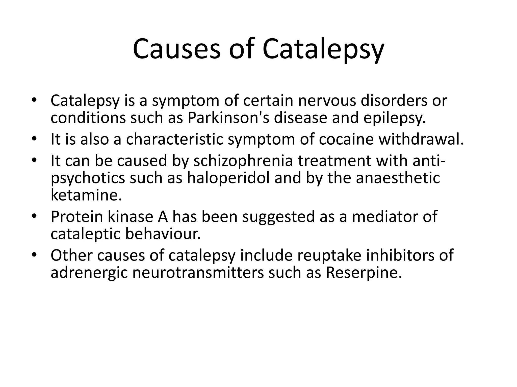 Induction of catalepsy in mice | PPTX