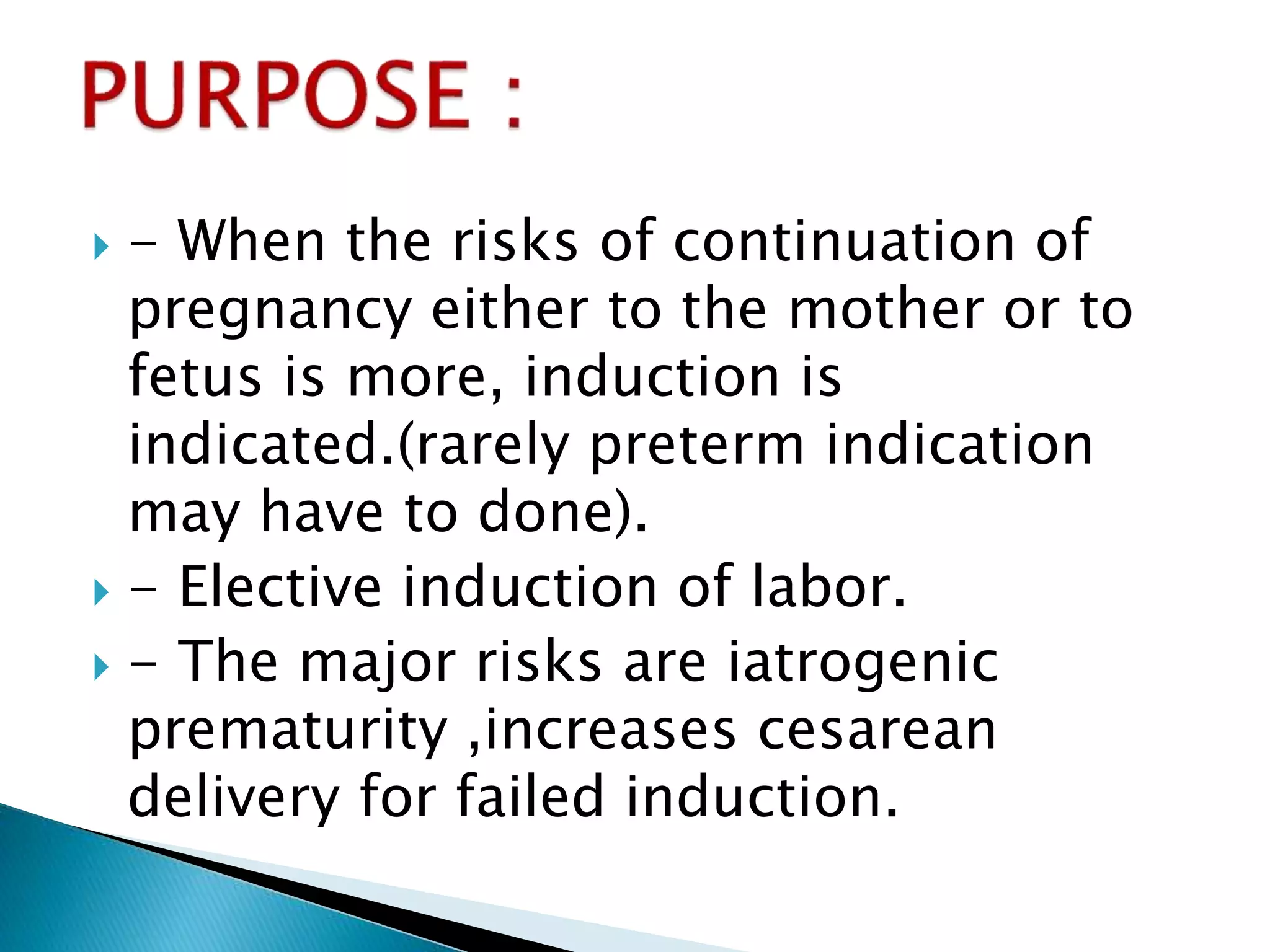 Induction of labor | PPTX