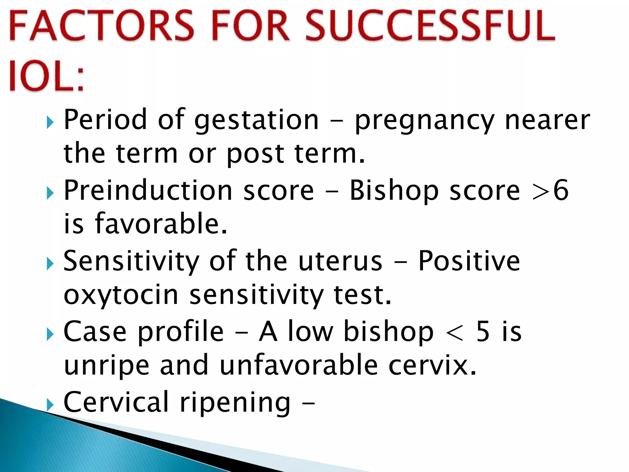 Induction of labor | PPTX