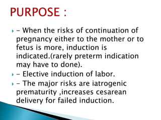 Induction of labor | PPTX