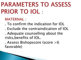 Induction of labor | PPTX