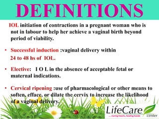 An update INDUCTION OF LABOR : WHO, WHEN, HOW ,WHERE & OUTCOME? | PPTX