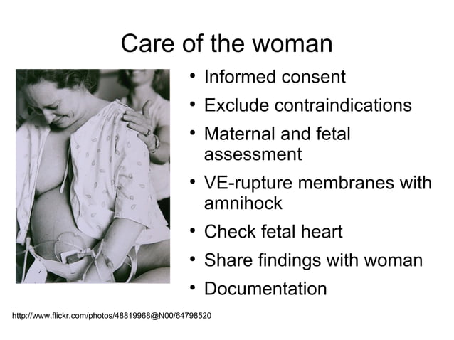Induction of labour and artificial rupture of membranes | PPT