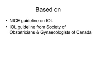 Induction of labour | PPT