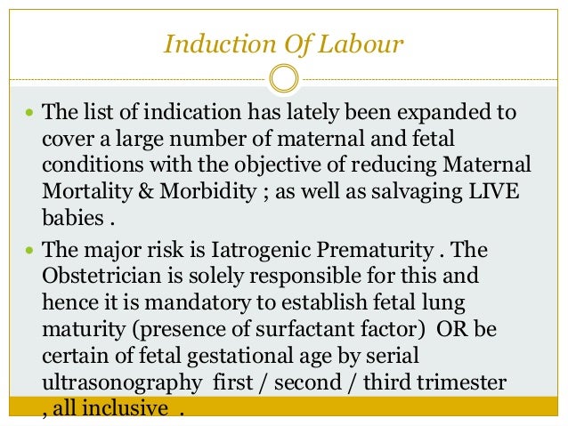 Induction of labour