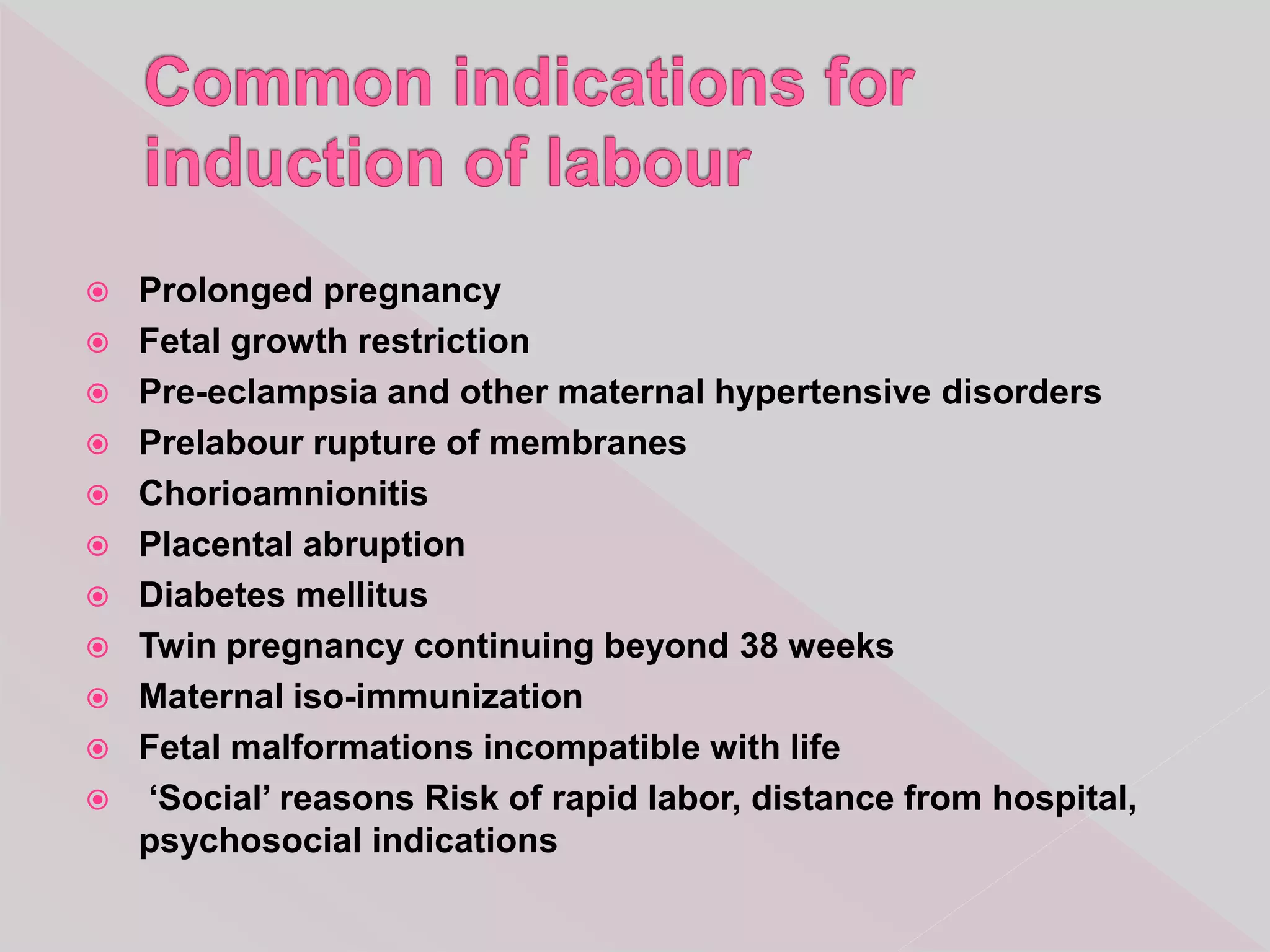 Induction of labour | PPTX