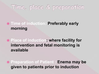 Induction of labour | PPTX