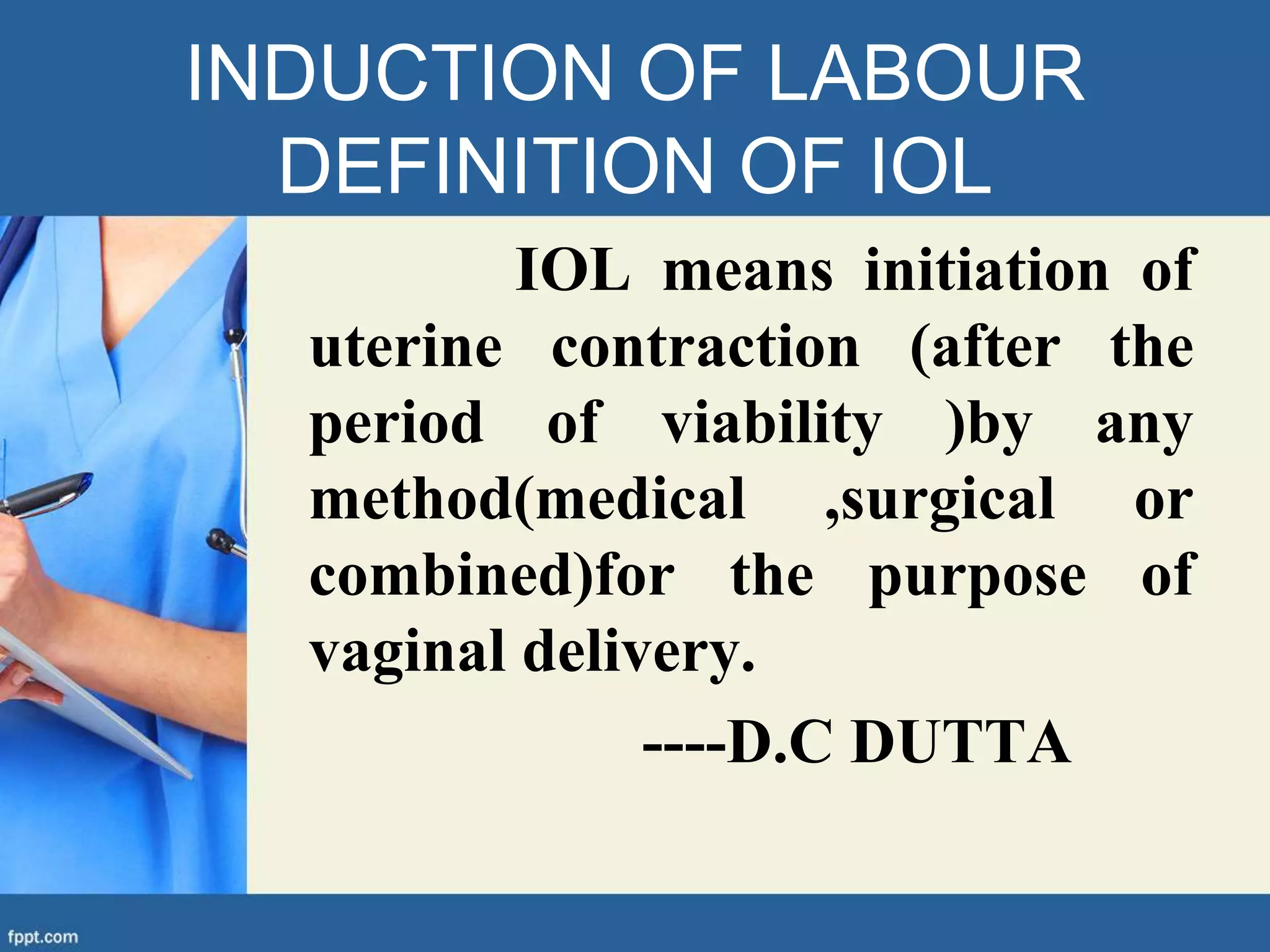 Induction of labour | PPTX