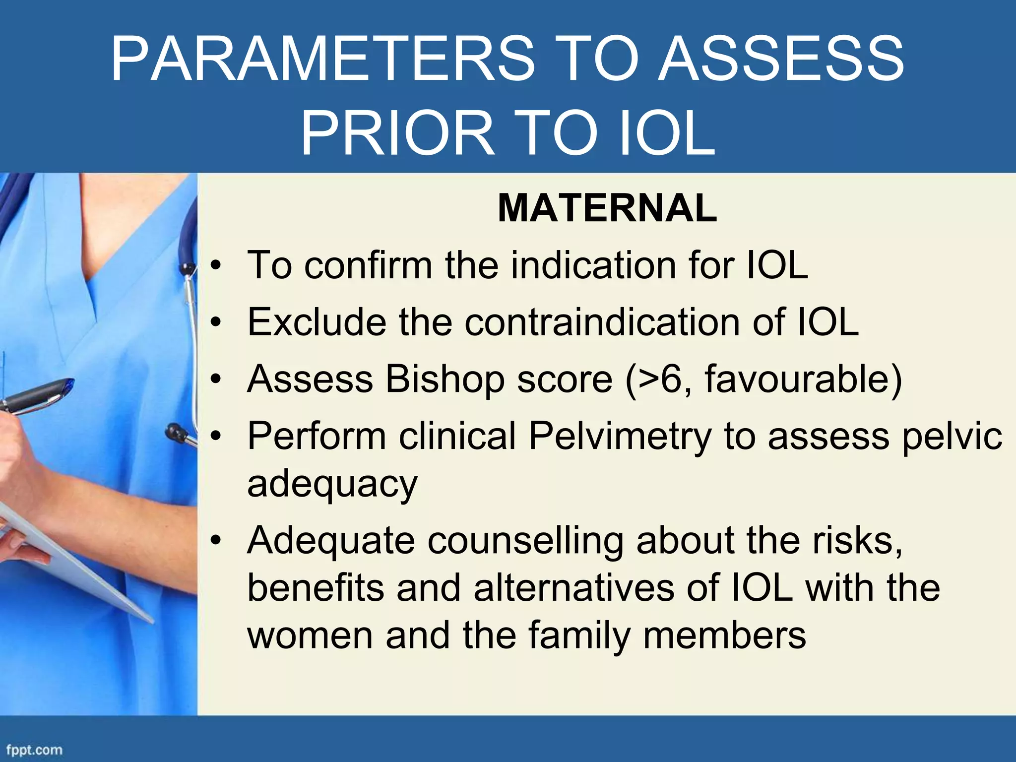 Induction of labour | PPTX