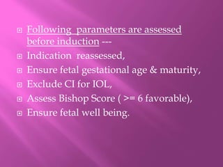 Induction of labour | PPTX