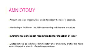 Induction of labour METHODS | PPTX