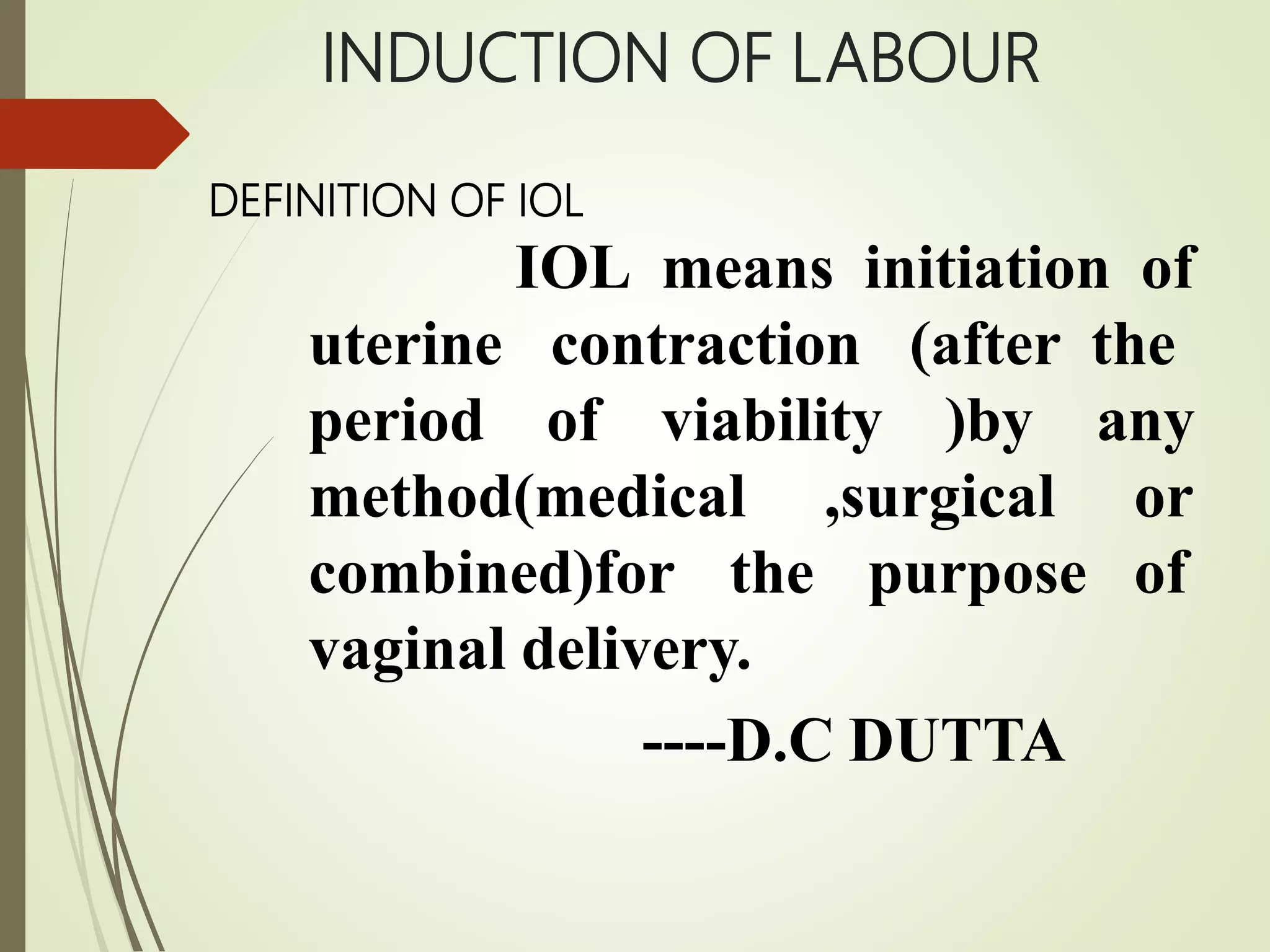 Induction of labour | PPTX