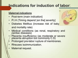 Induction of labour | PPTX