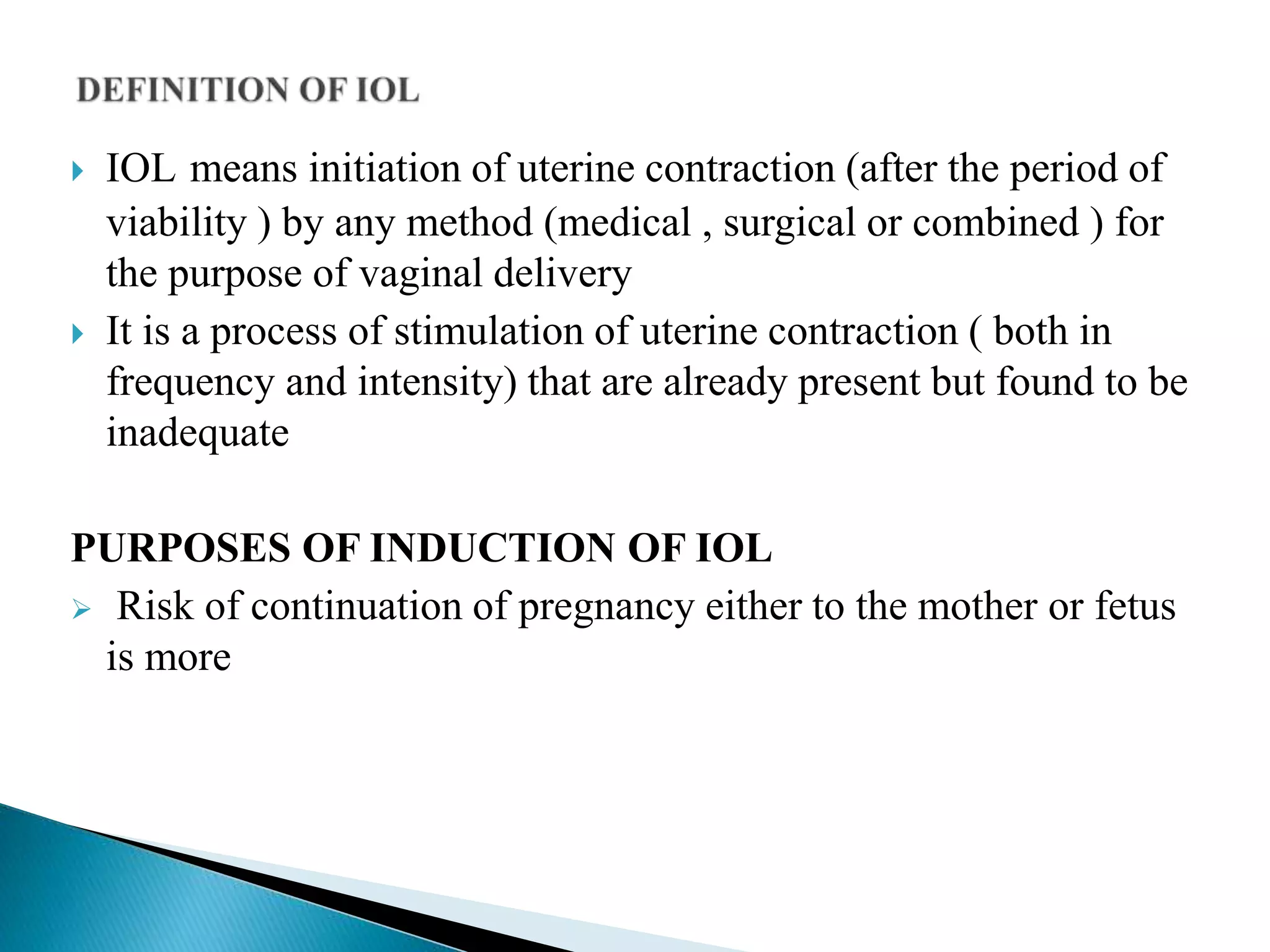 Induction of labour | PPTX