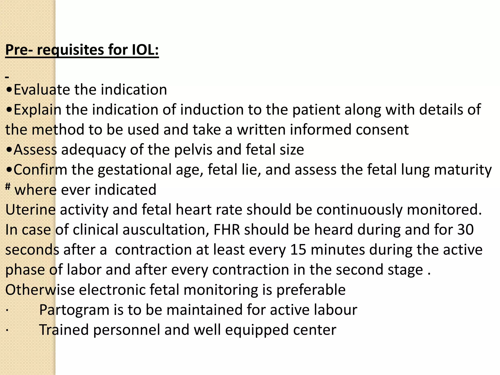 Induction of labour (2) | PPTX