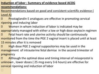 Induction of labour (2) | PPTX