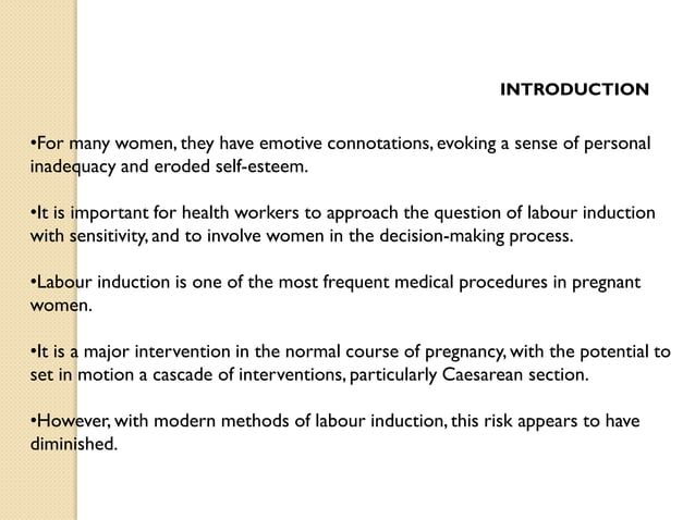 Induction of labour (2) | PPT
