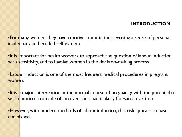 Induction of labour (2)