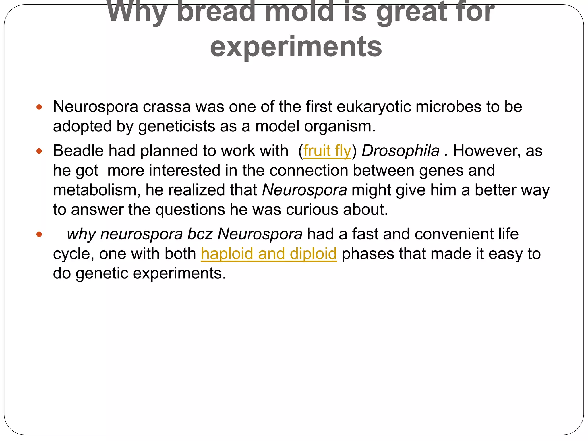 Induction of mutation in neurospora crassa and yeast | PPTX