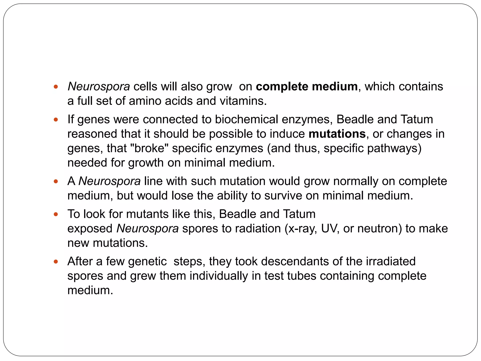 Induction of mutation in neurospora crassa and yeast | PPTX