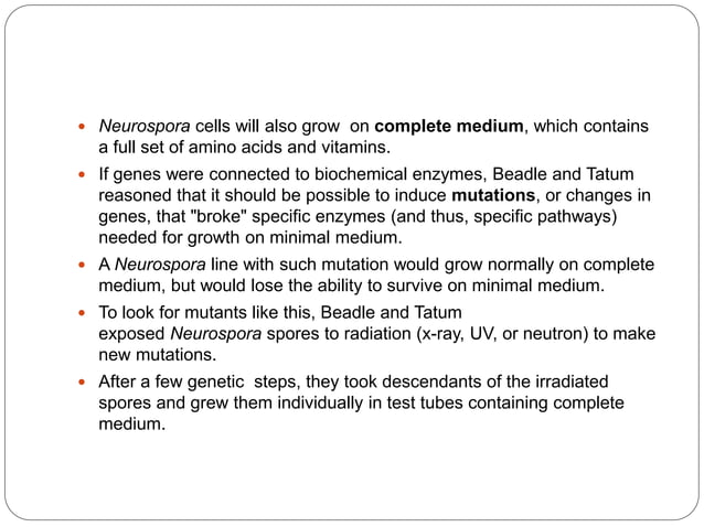 Induction of mutation in neurospora crassa and yeast | PPTX ...