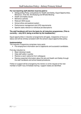 Induction of new staff for schools. this is great document to onboard ...