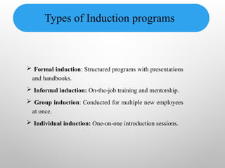 Induction & orientation in human resource management | PPTX