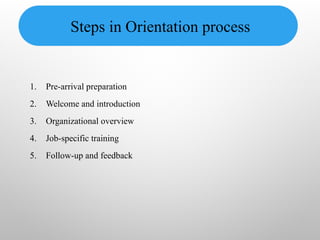 Induction & orientation in human resource management | PPTX