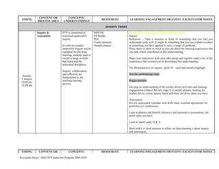 Induction planner 10 | DOC