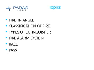 Fire Safety Management in hospitals-NABH | PPT
