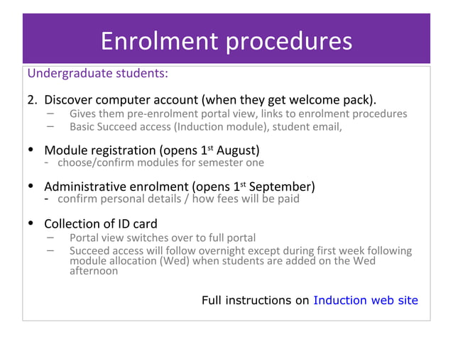 Induction Information for Staff | PPT