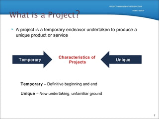 Introduction to Project Management PRINCE 2 | PPT
