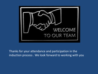 Induction presentation & refresher training | PPTX