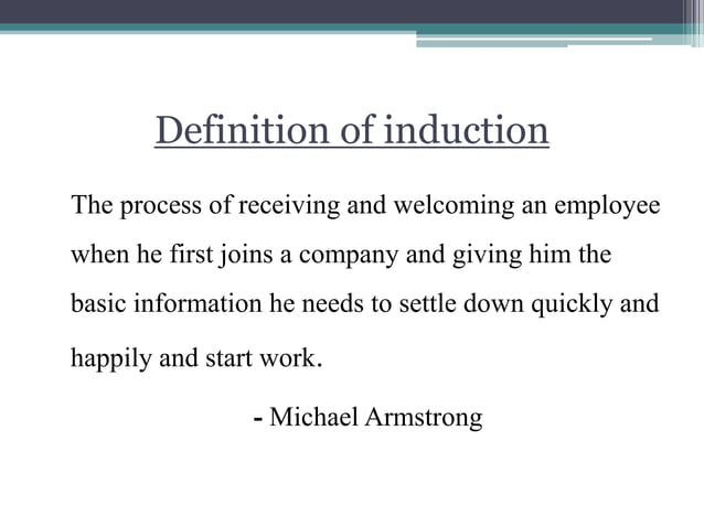 Induction process | PPT