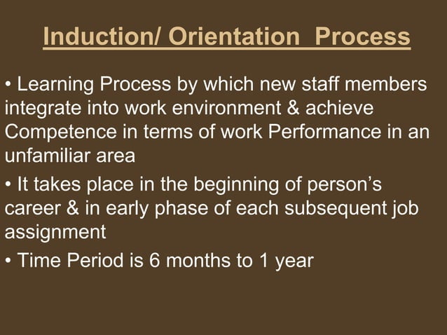 Induction Process.ppt induction process inhrm | PPT